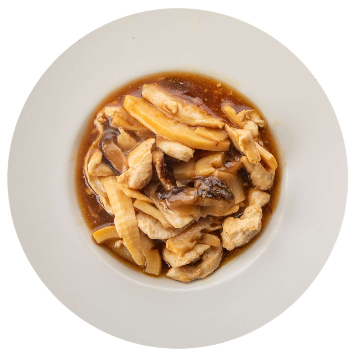Pollo con funghi e bambù - Jing Du